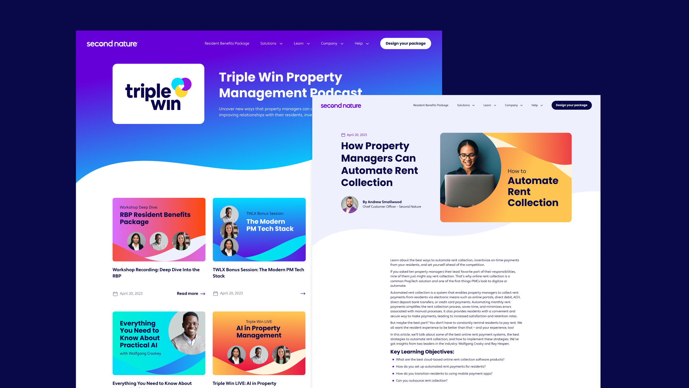 Second Nature Website | Blend